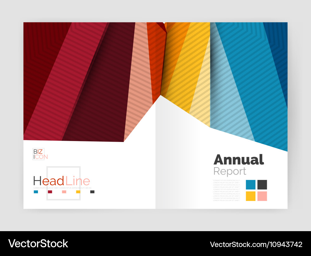 Business annual report abstract backgrounds Vector Image