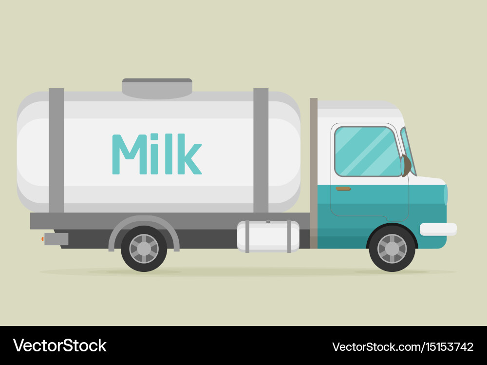 Cart With Milk Clipart