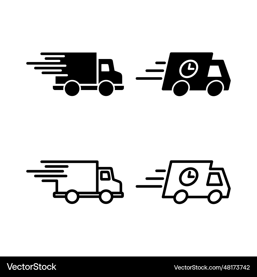 Delivery icon shipping fast delivery icon Vector Image