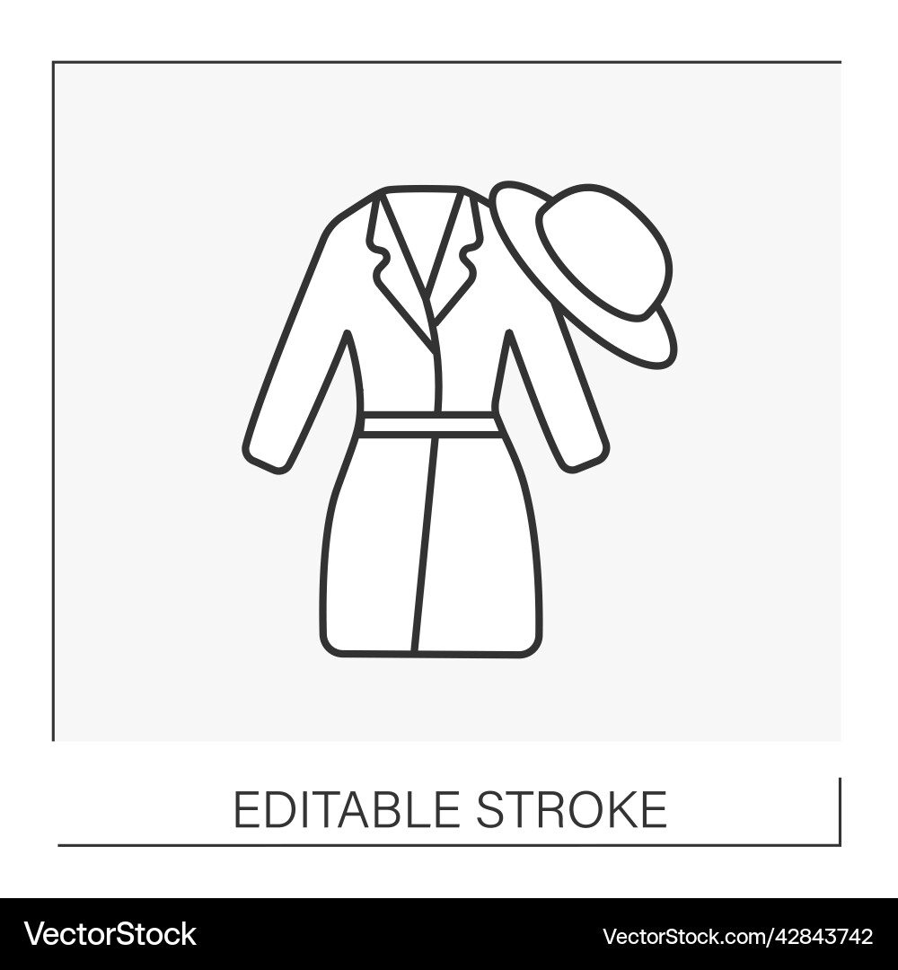 Fashion line icon Royalty Free Vector Image - VectorStock