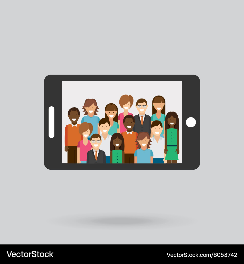 Selfie concept design Royalty Free Vector Image