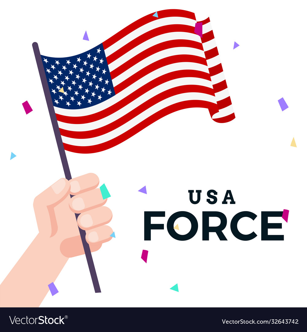 Waving flag united states Royalty Free Vector Image Waving flag united states Royalty Free Vector Image