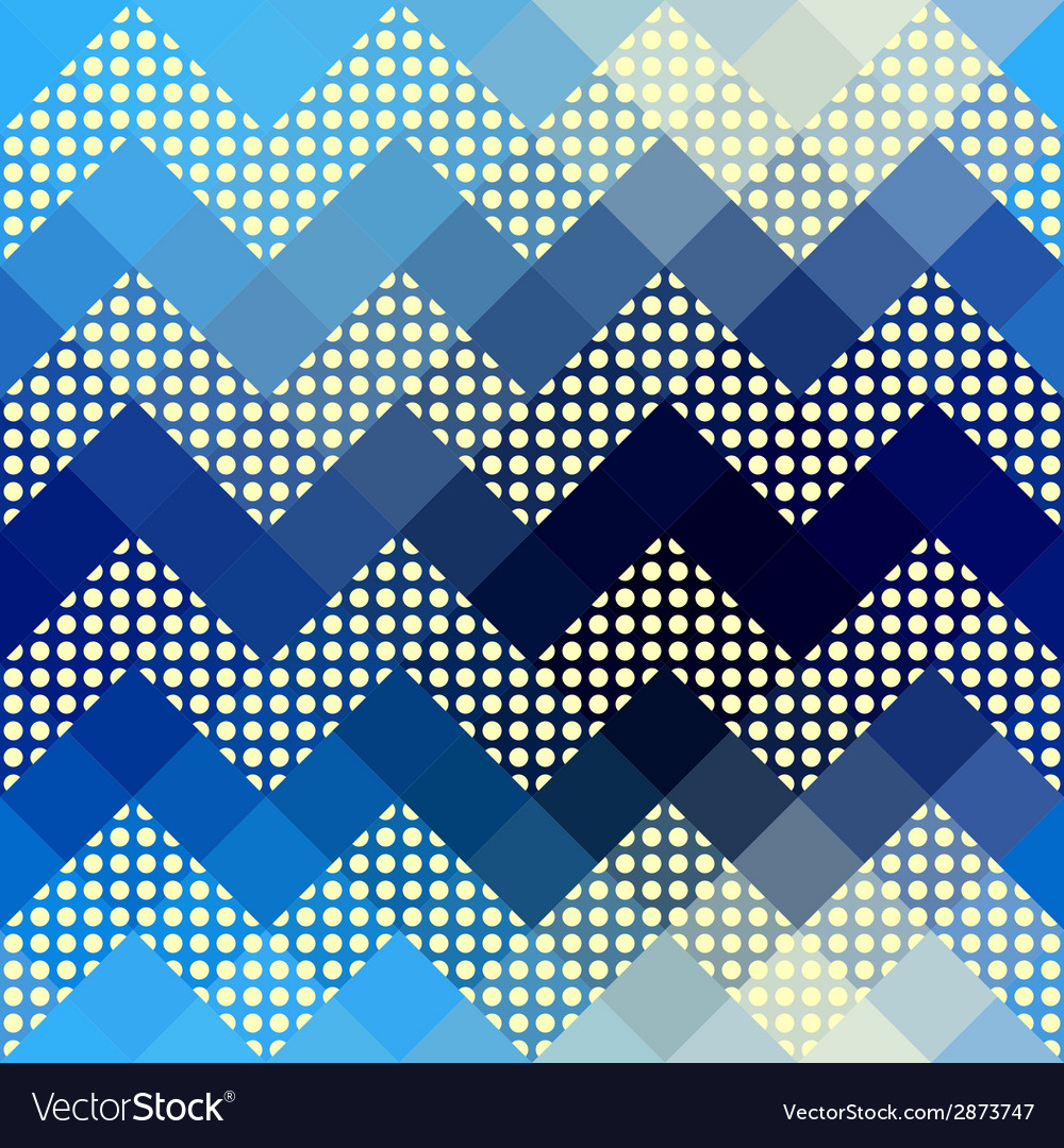 Chevron pattern with dots Royalty Free Vector Image