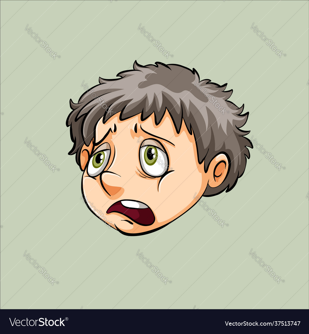 Head boy expression design Royalty Free Vector Image