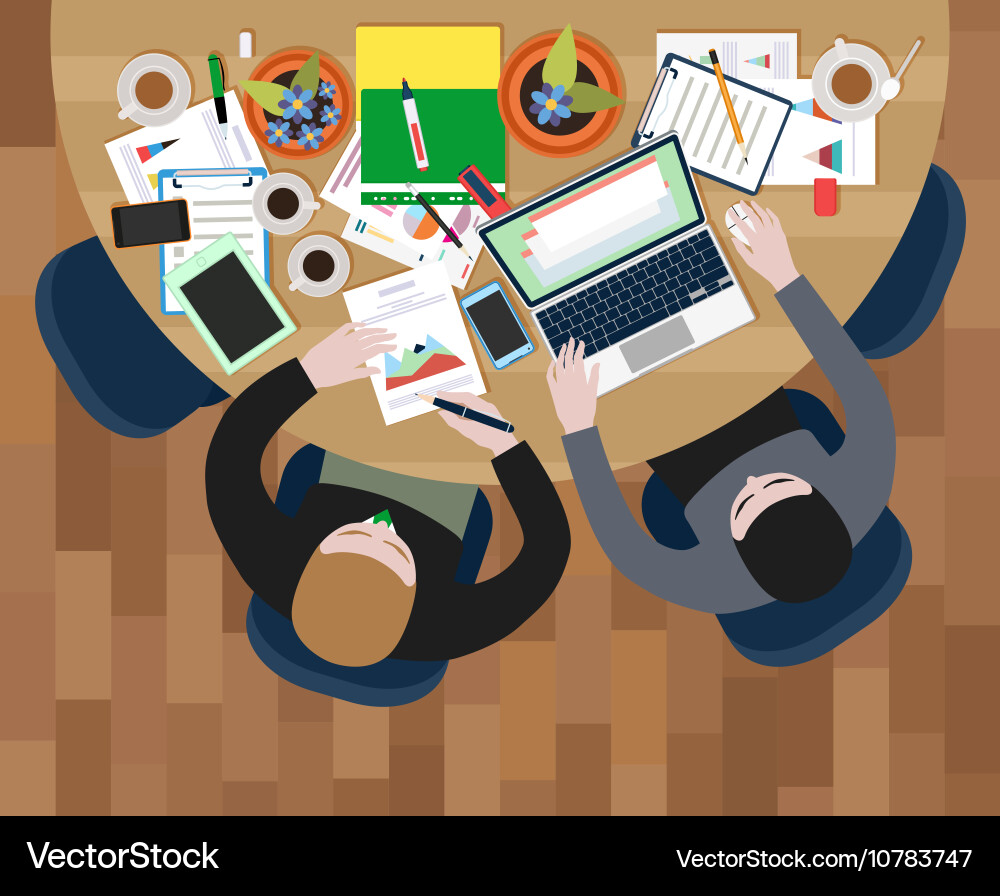 Joint work Royalty Free Vector Image - VectorStock