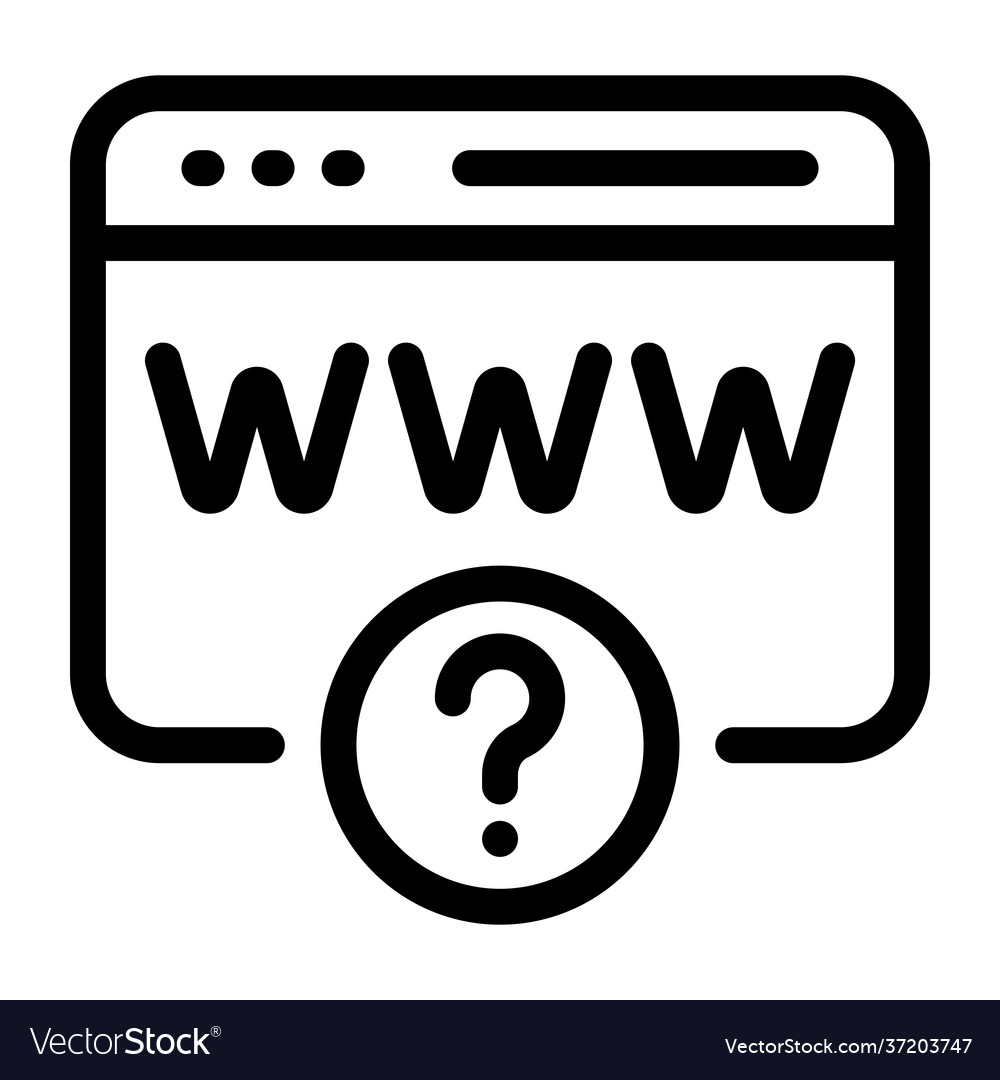 Unknown website Royalty Free Vector Image - VectorStock