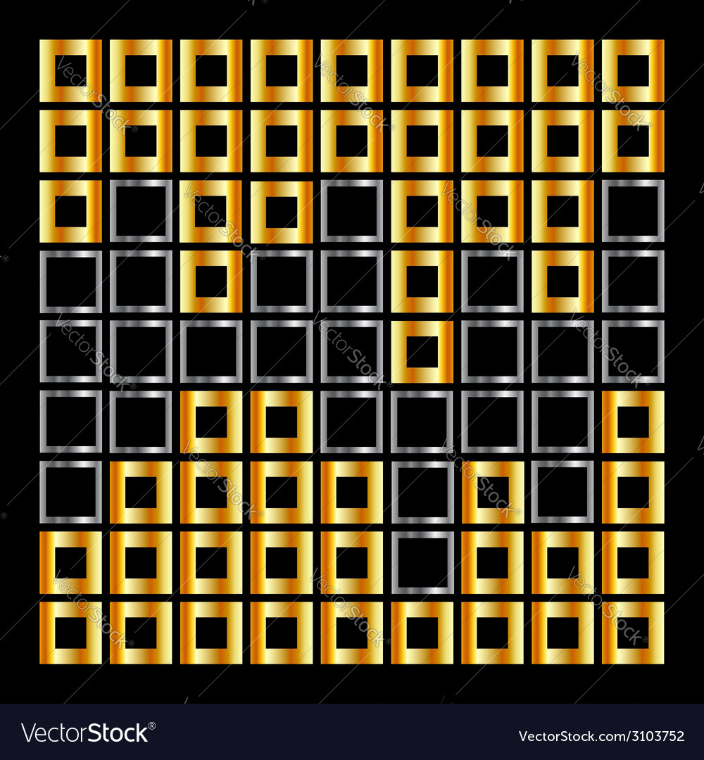 Abstract composition with squares Royalty Free Vector Image