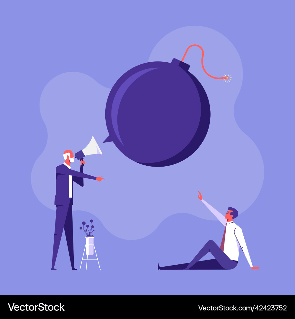 Concept of business communication teamwork Vector Image