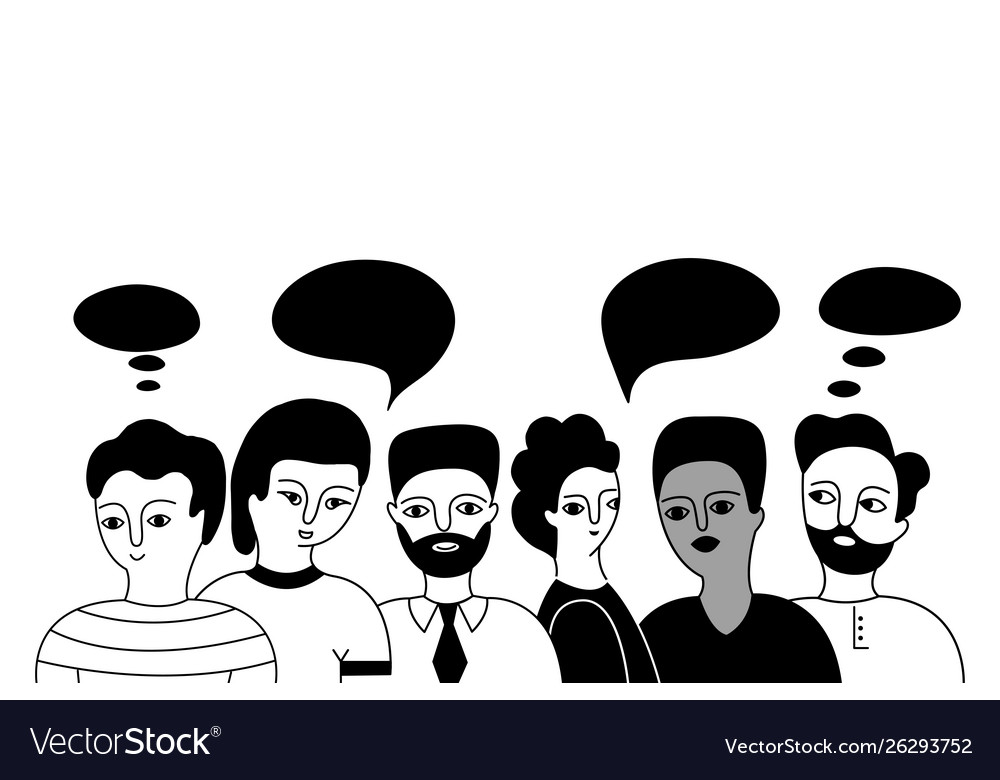 Multicultural group men Royalty Free Vector Image