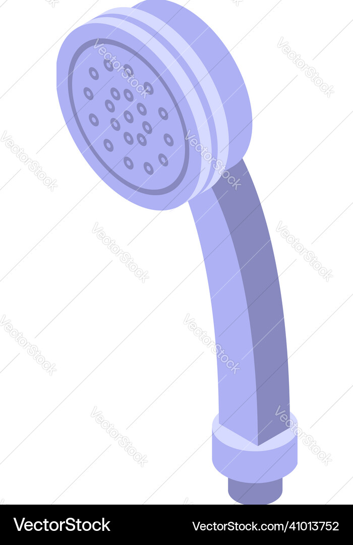 Sanitary shower head icon isometric water Vector Image