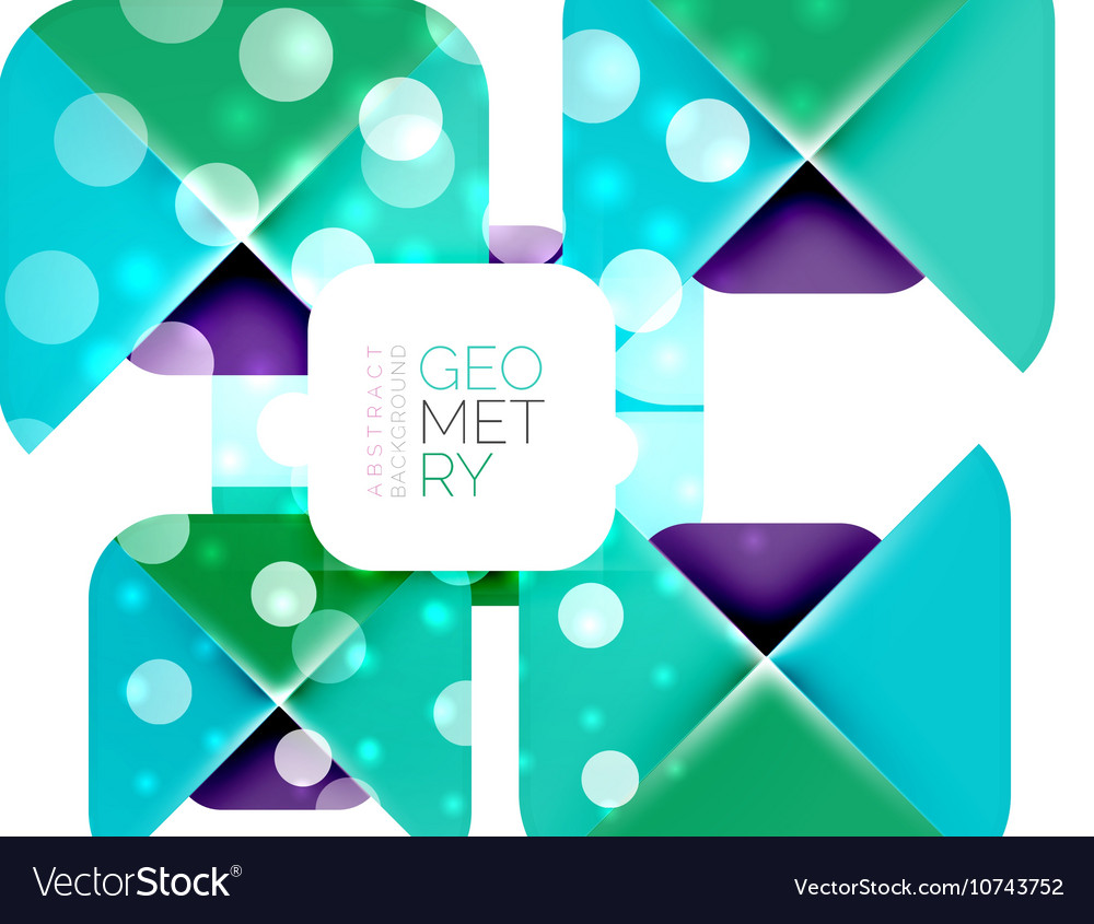 Square and triangle pattern background Royalty Free Vector