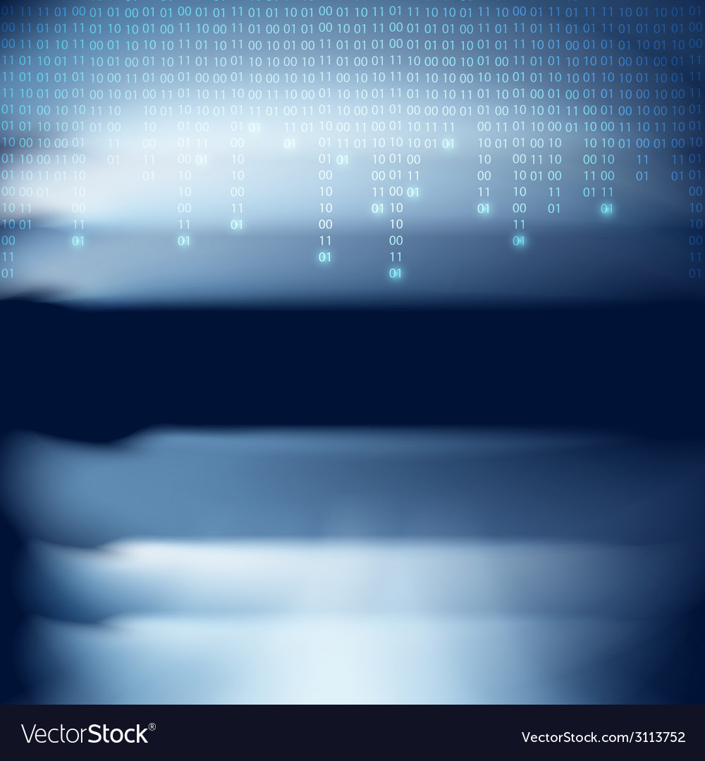 Stream of binary code Royalty Free Vector Image