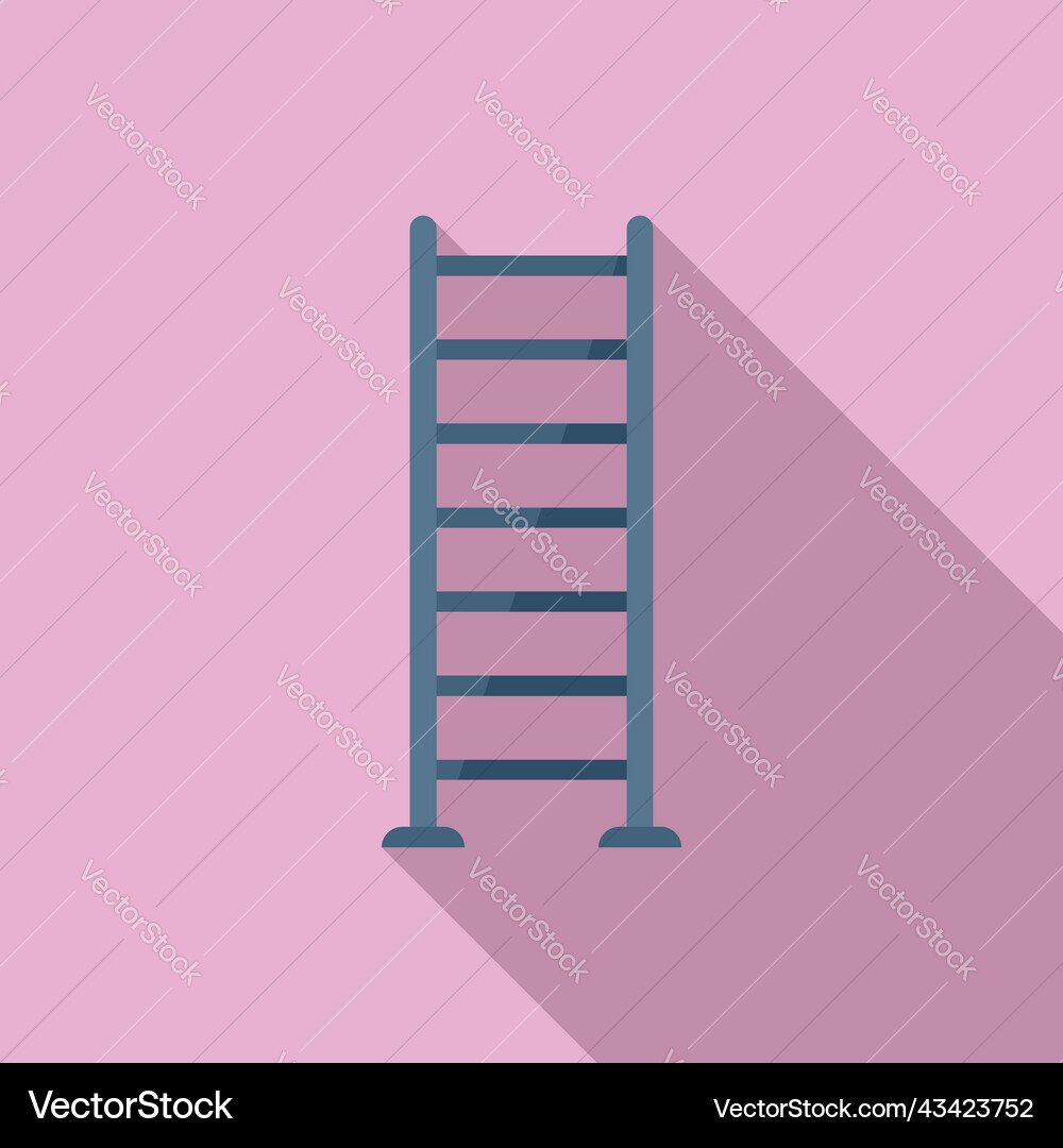 Wall bars icon flat sport gym Royalty Free Vector Image