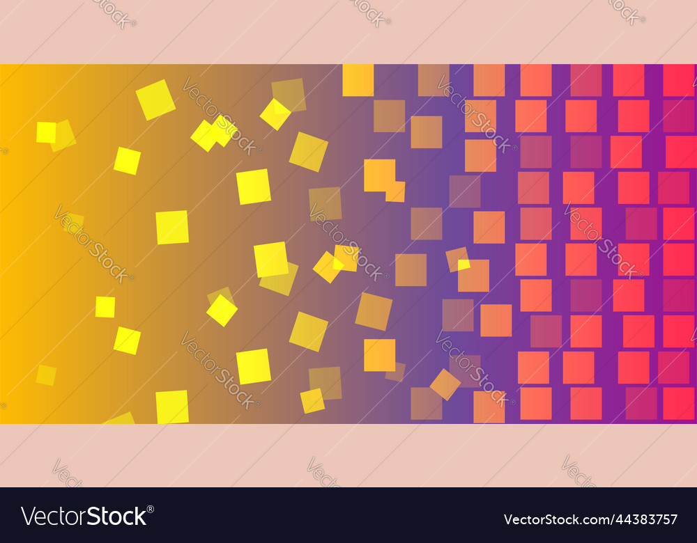 Abstract geometric pattern destructive pattern Vector Image