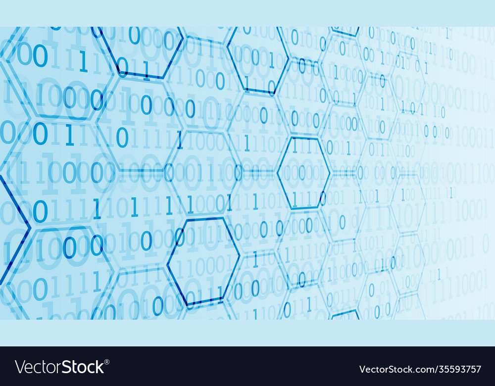 Abstract technology hexagonal background Vector Image