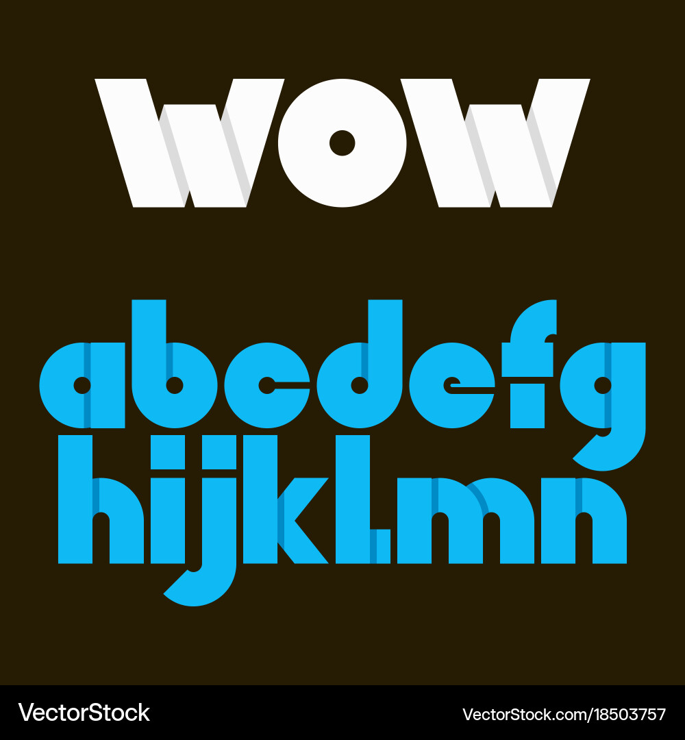 Alphabet letters for logo set alphabet Royalty Free Vector