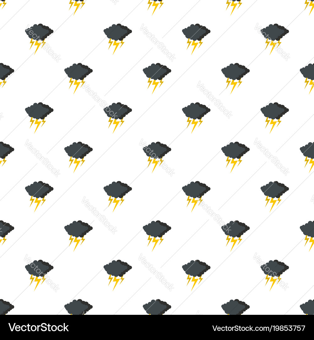 Cloud thunder flash pattern seamless Royalty Free Vector