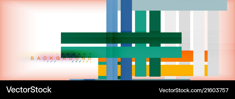 Color stripes and lines geometric abstract Vector Image