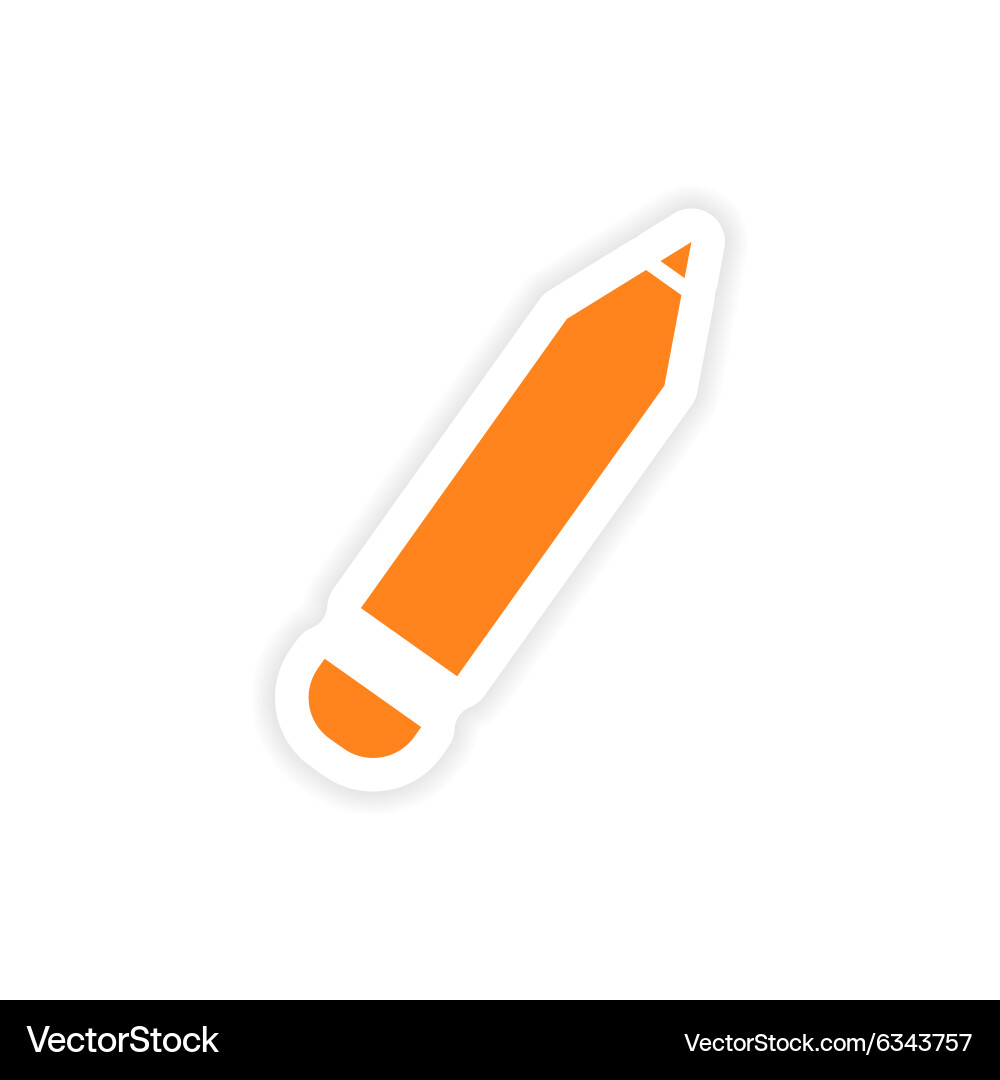 Icon sticker realistic design on paper marker Vector Image