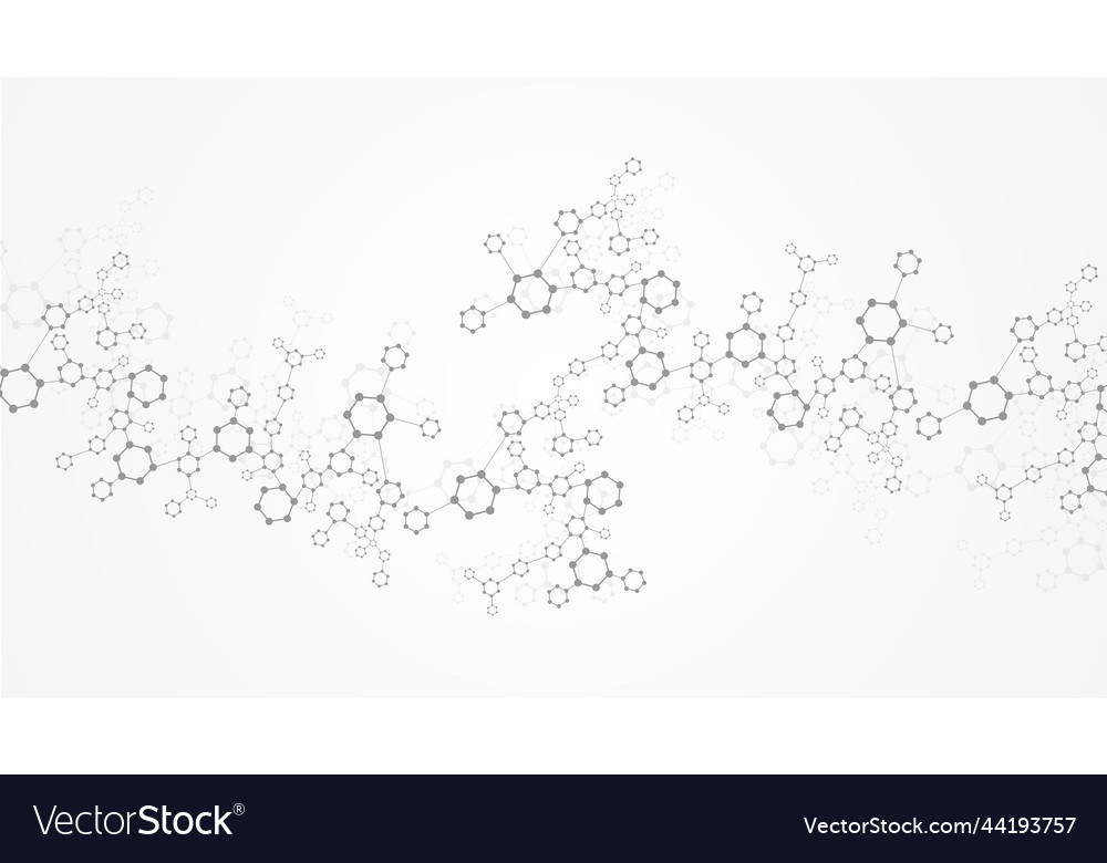 Modern science background with lines dots Vector Image