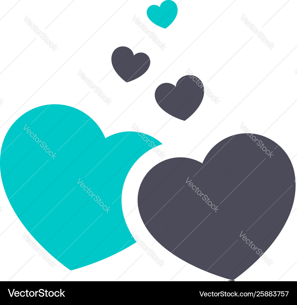 New gray turquoise icon on a white background Vector Image
