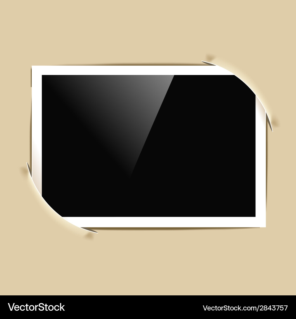 Photo frame in album Royalty Free Vector Image