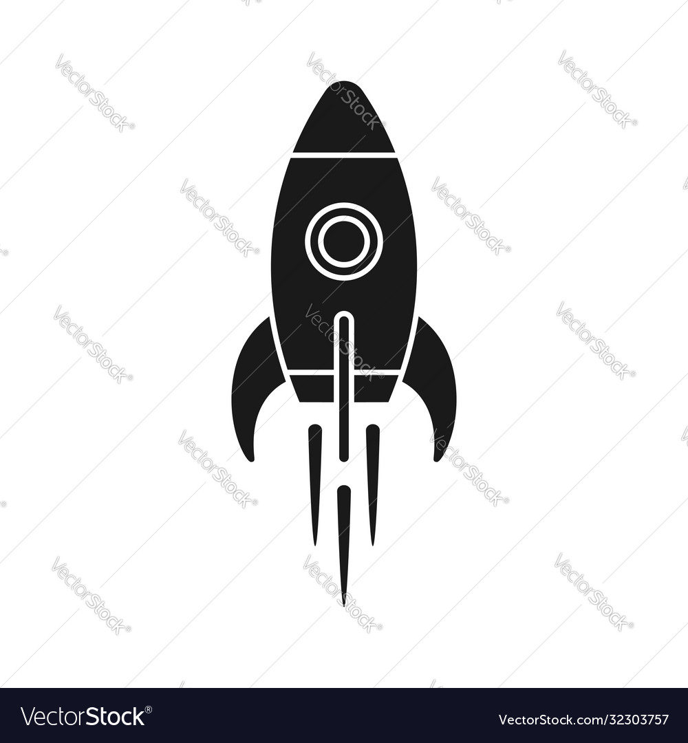 Rocket sign Royalty Free Vector Image - VectorStock