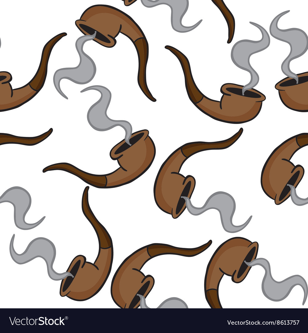 Smoking pipe pattern Royalty Free Vector Image