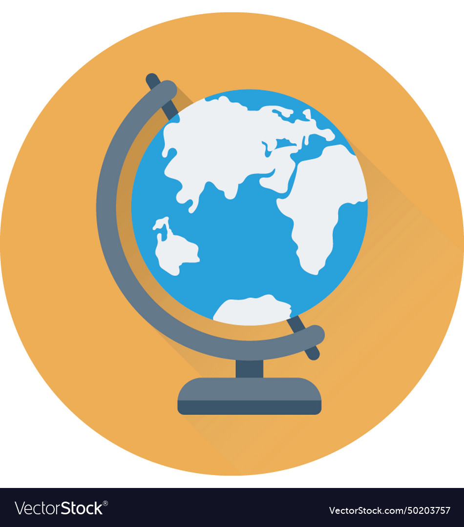 Table globe icon Royalty Free Vector Image - VectorStock