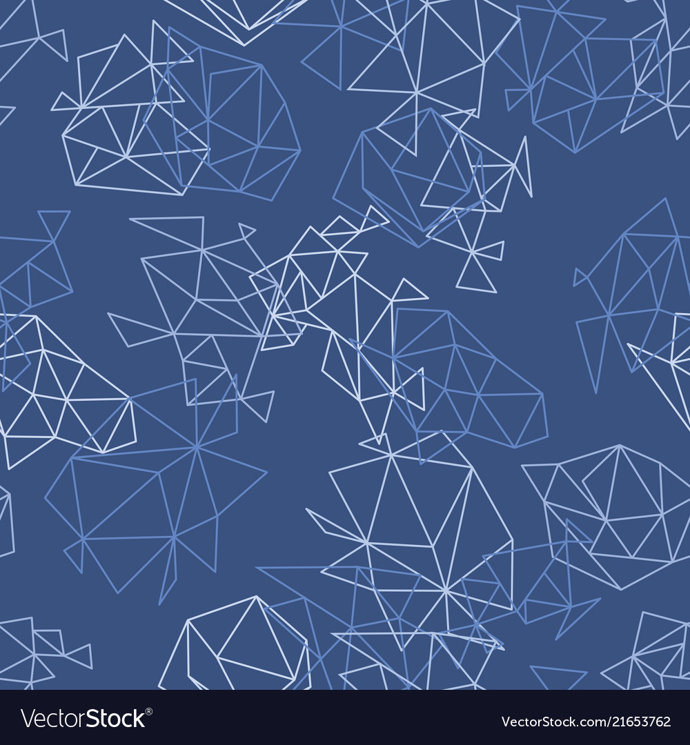 Abstract geometric pattern in blue color Vector Image