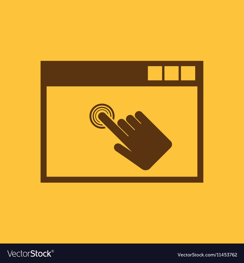 Click icon design symbol web Royalty Free Vector Image