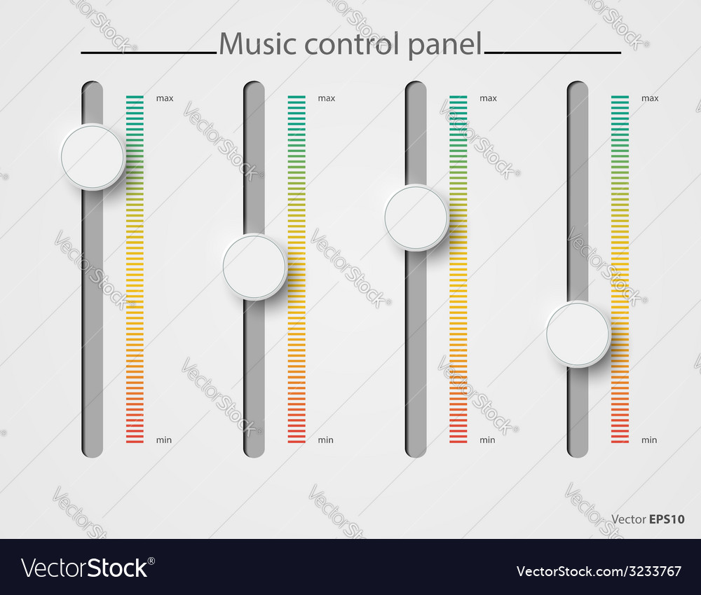 Volume control Royalty Free Vector Image - VectorStock
