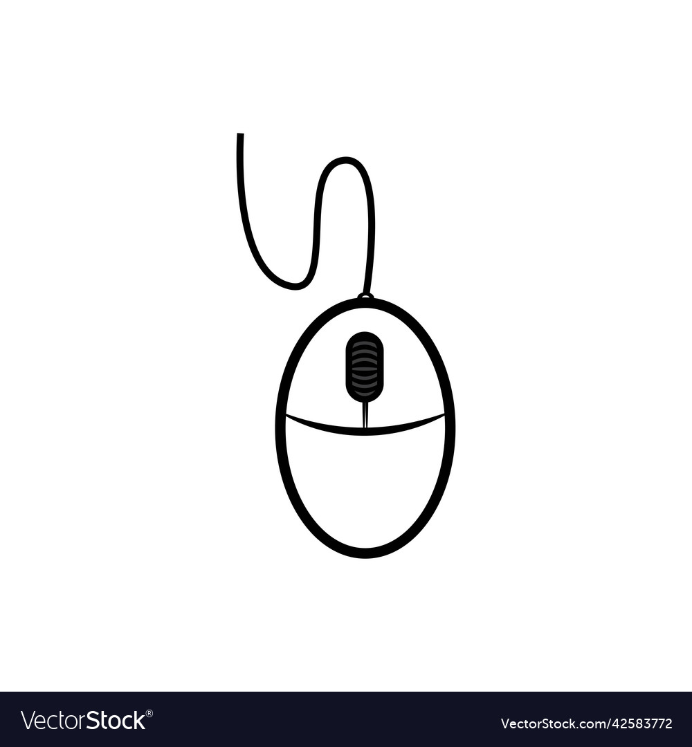 Computer mouse logo Royalty Free Vector Image - VectorStock