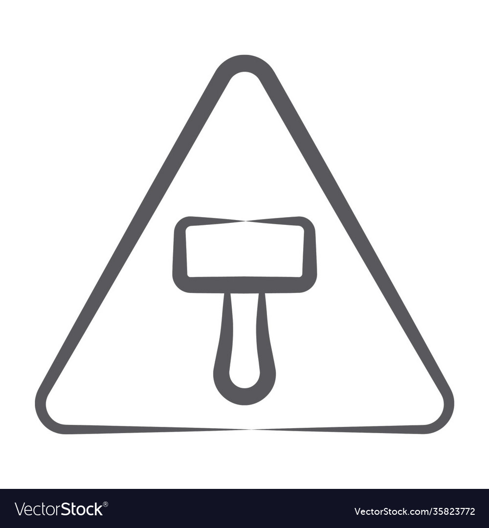 Construction sign Royalty Free Vector Image - VectorStock