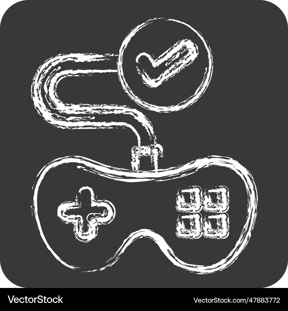 Icon testing related to art and media symbol Vector Image