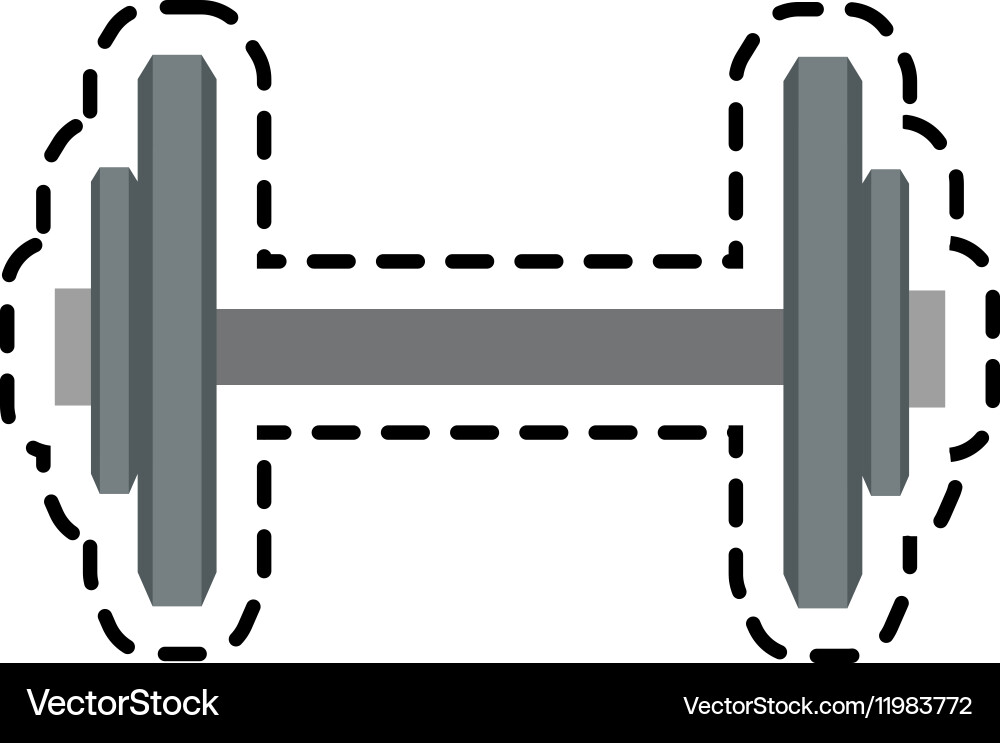 Isolated weight of training design Royalty Free Vector Image