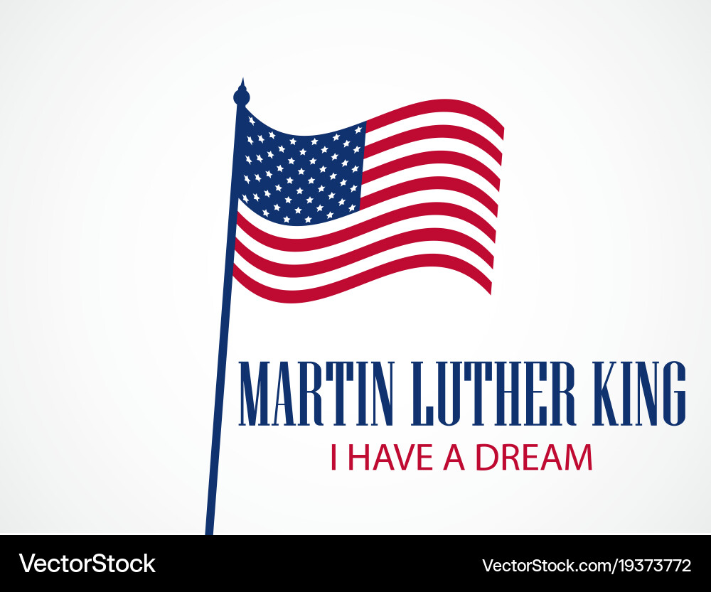 Martin luther king day holiday background Vector Image