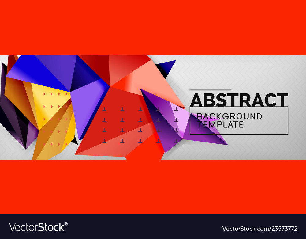 Triangles background techno template Royalty Free Vector