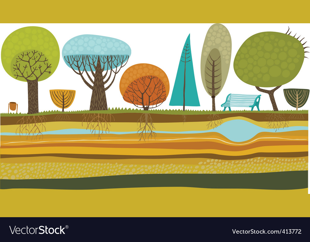 Vector garden Royalty Free Vector Image - VectorStock