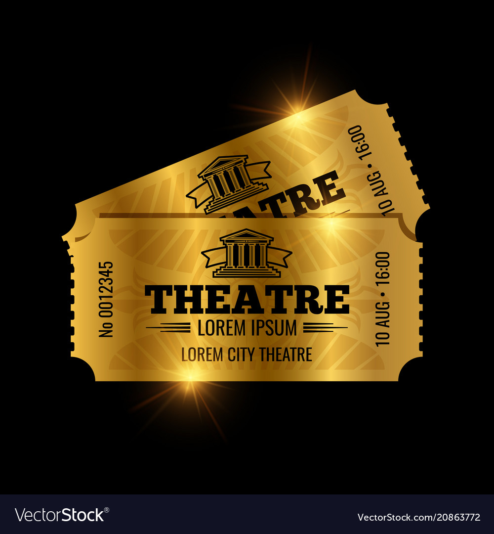 Printable Theater Ticket Template