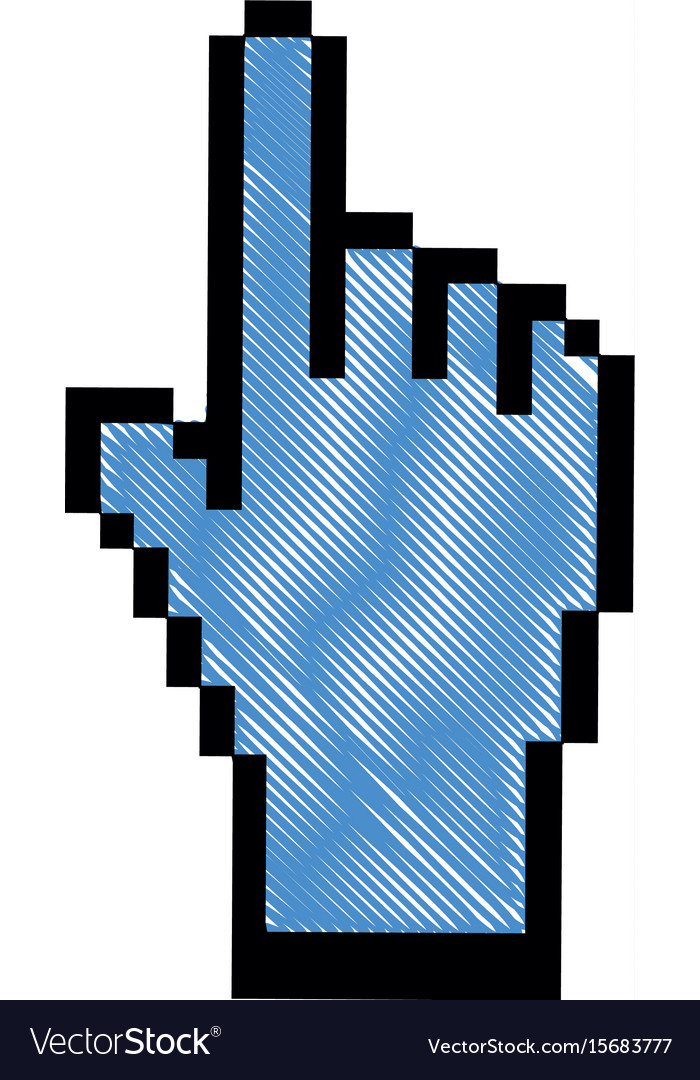 Hand cursor click Royalty Free Vector Image - VectorStock
