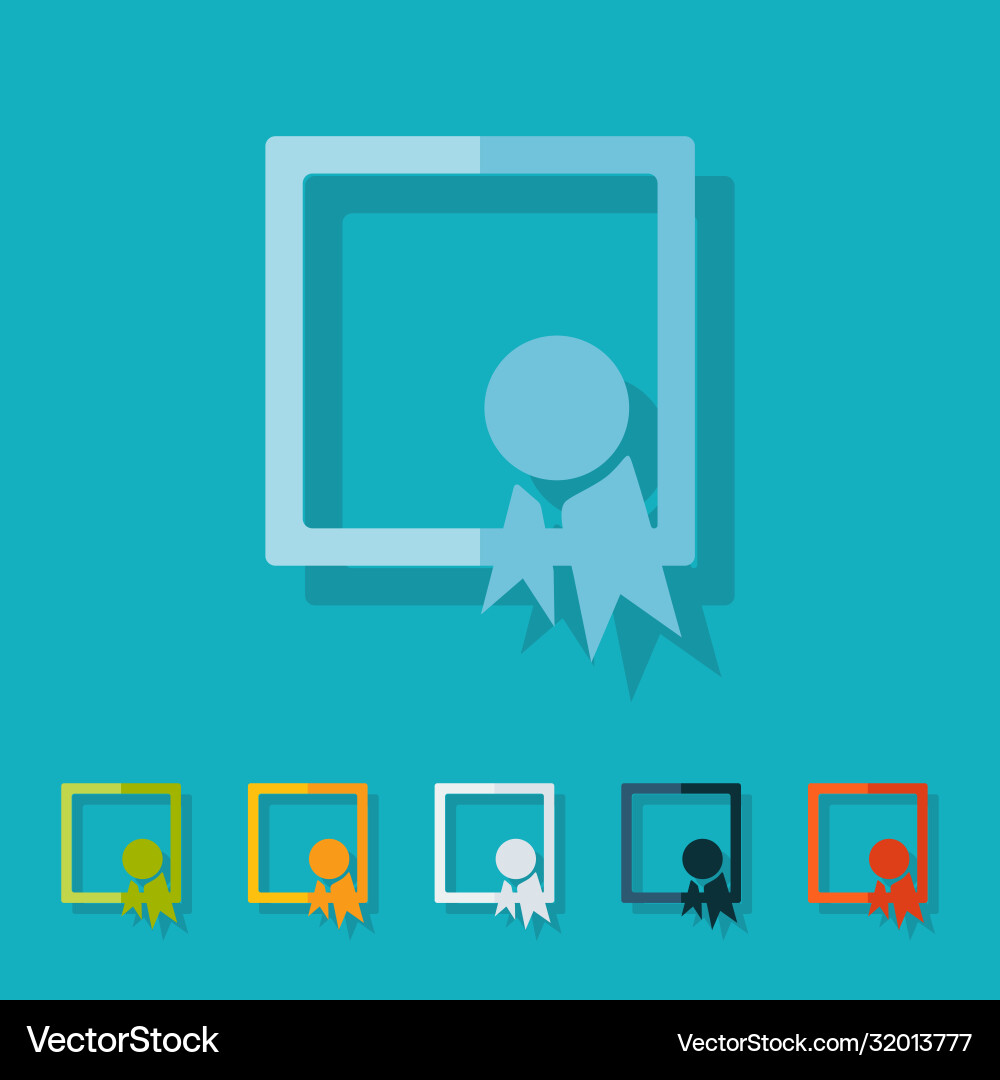 Icons in a flat style business Royalty Free Vector Image
