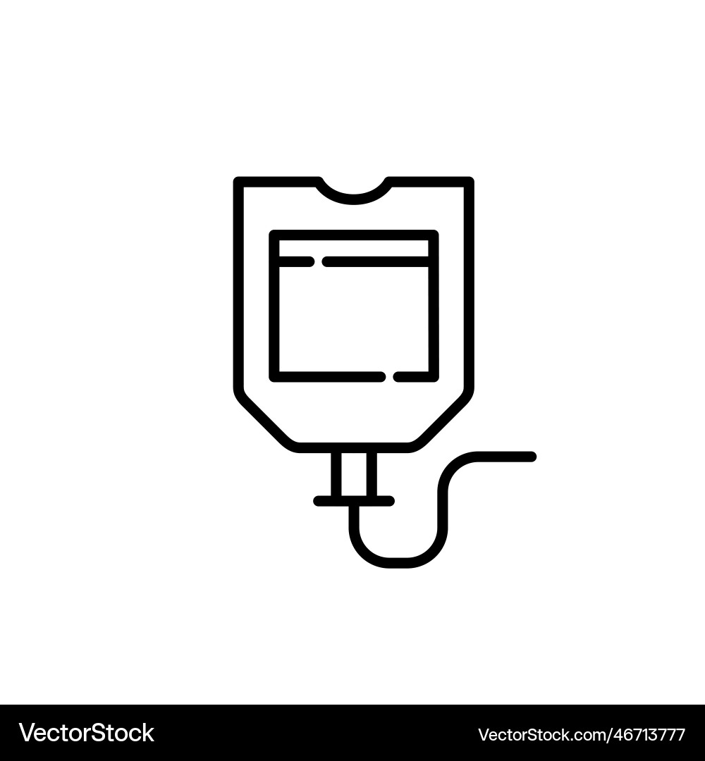 Iv solution drip beauty and medical procedures Vector Image
