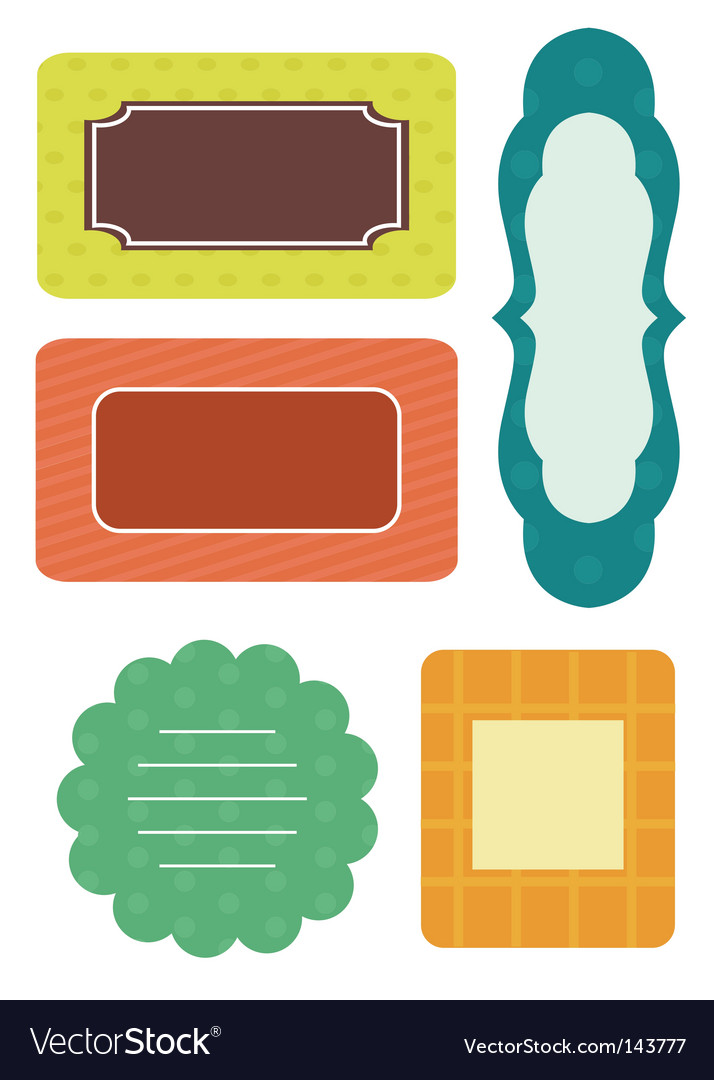Labels Royalty Free Vector Image - VectorStock