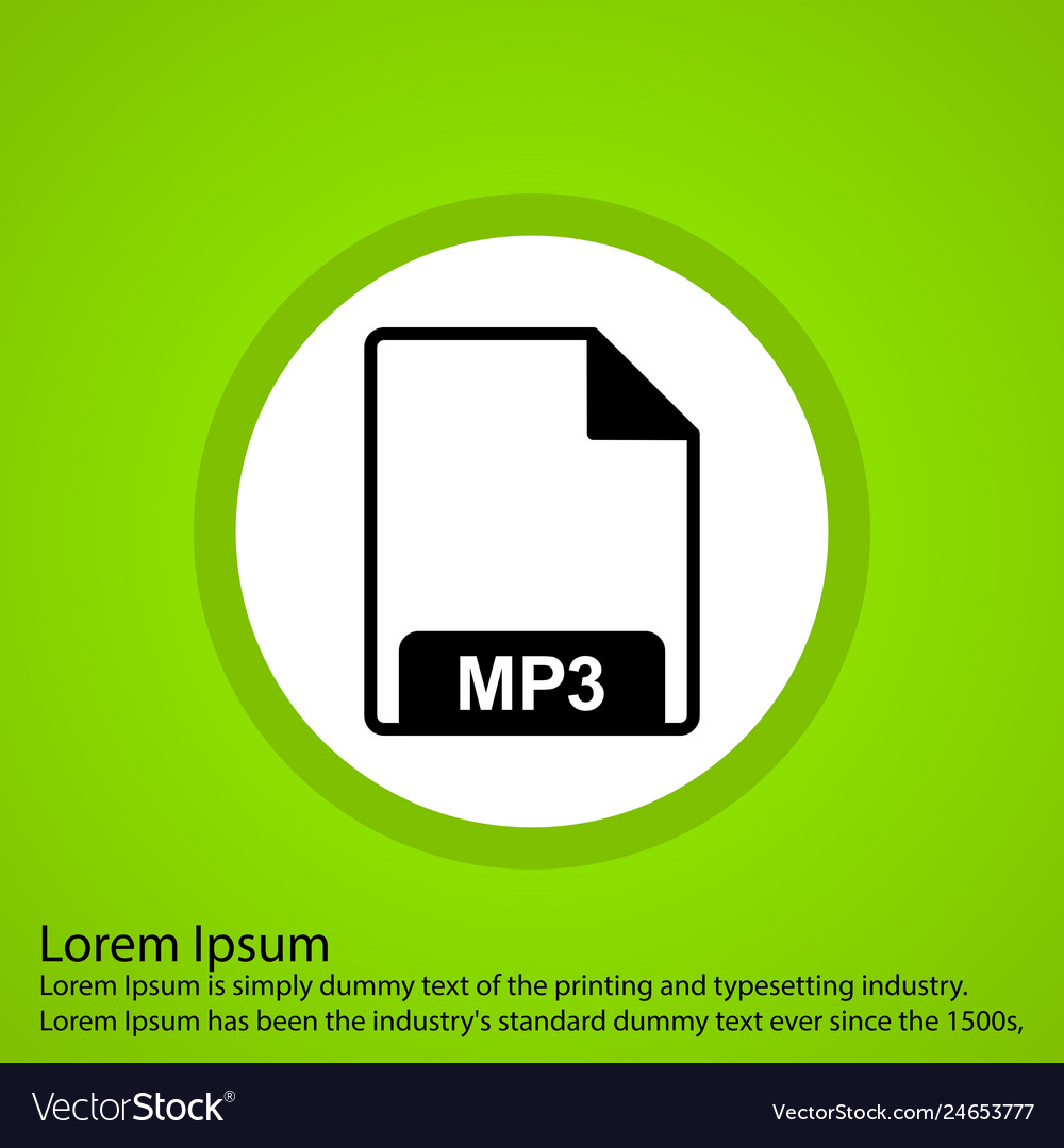 Mp3 icon Royalty Free Vector Image - VectorStock