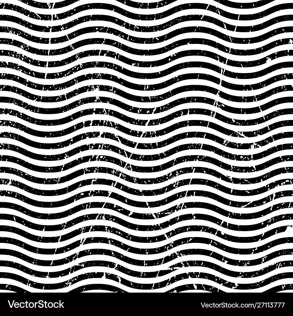 Seamless pattern on abstract grunge wave Vector Image
