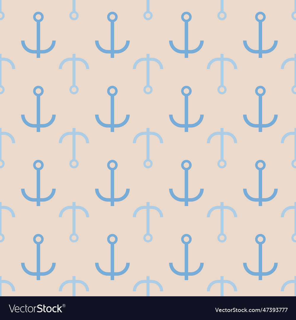 Seamless pattern with nautical anchors Royalty Free Vector Seamless pattern with nautical anchors Royalty Free Vector