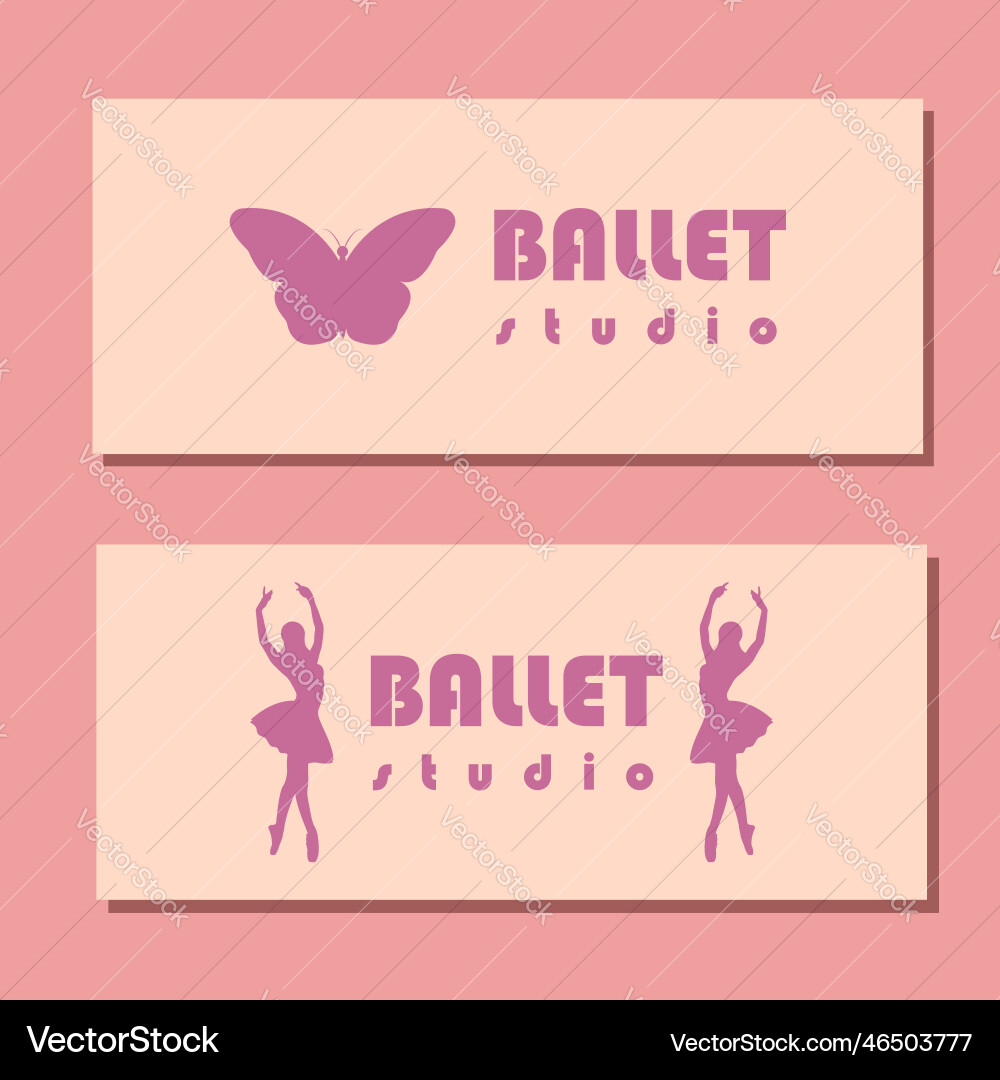 Theatre ticket design ballet school flyer Vector Image