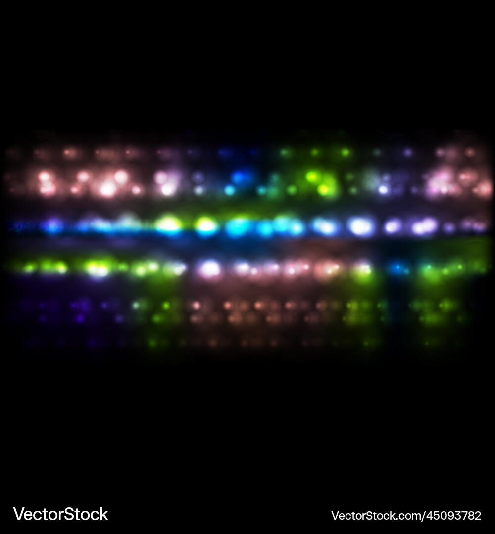 Colorful luminous bokeh festive background Vector Image
