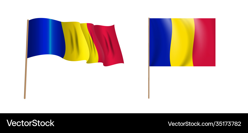 Colorful naturalistic waving flag Royalty Free Vector Image